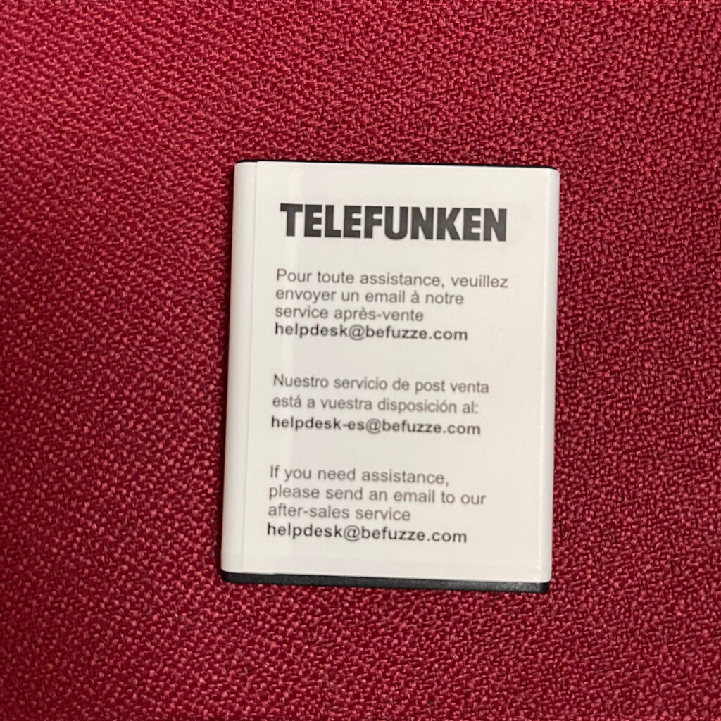 Batería Litio original para Telefunken V7 3.7V 1400mAh S740/S760 ...