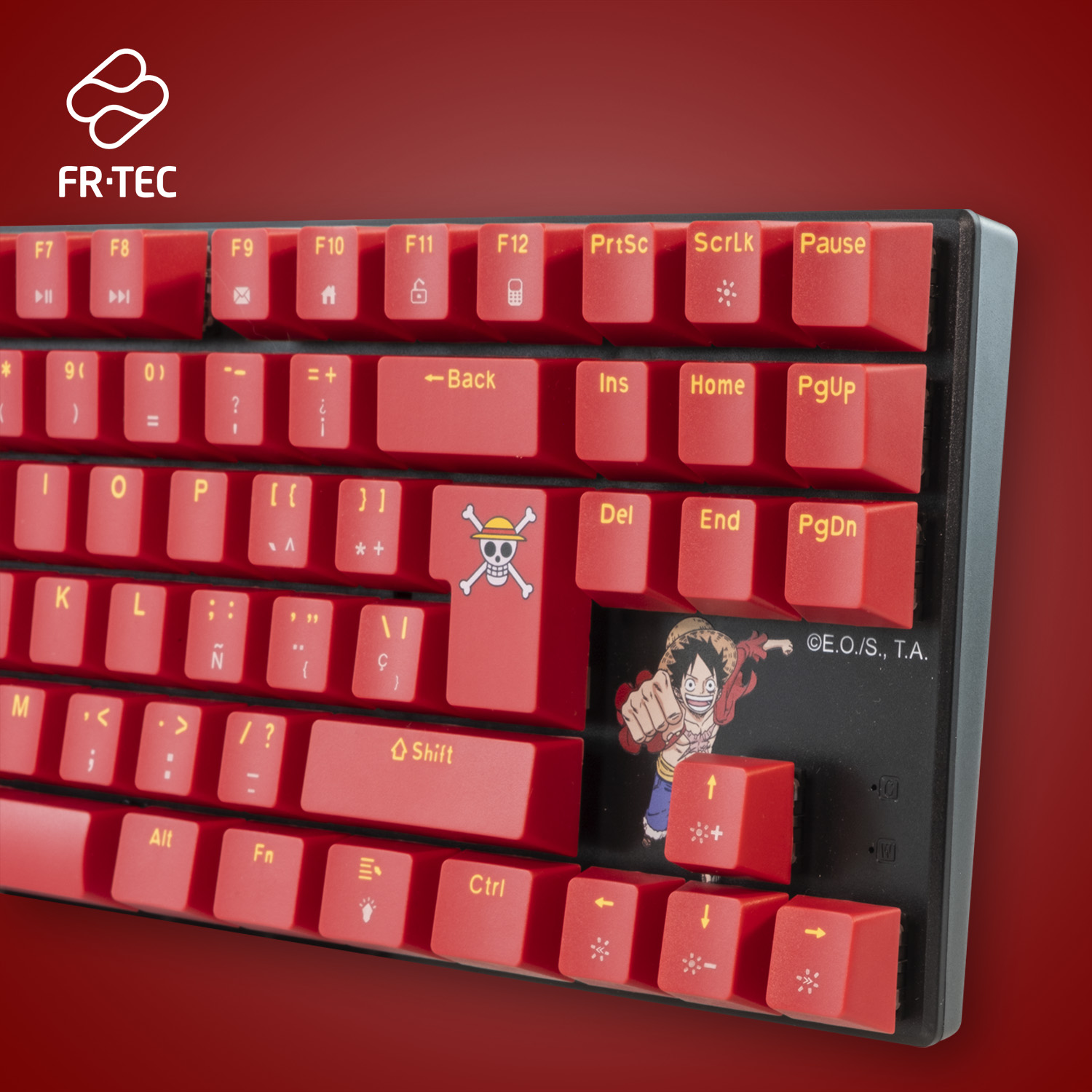 Teclado Mecánico Gaming FR-TEC One Piece Luffy Rojo – Reestreno Tecnológico