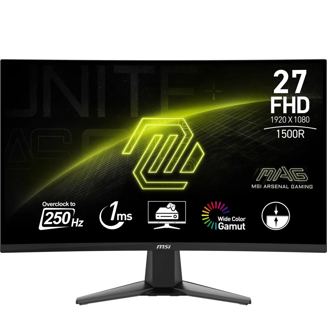 Monitor MSI MAG 27C6X para PC 27″ 1920 x 1080 Pixeles Full HD LCD Negro ...